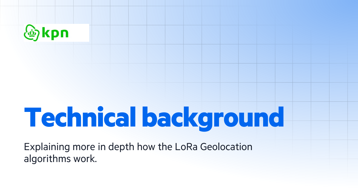 Technical background | KPN Things User Guide