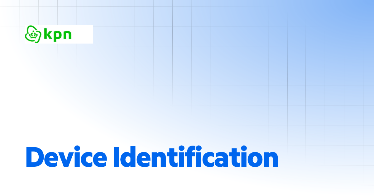 Device Identification | KPN Things User Guide