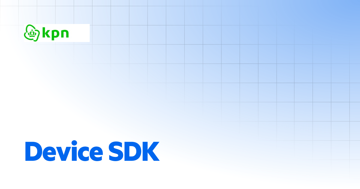 Device SDK | KPN Things User Guide