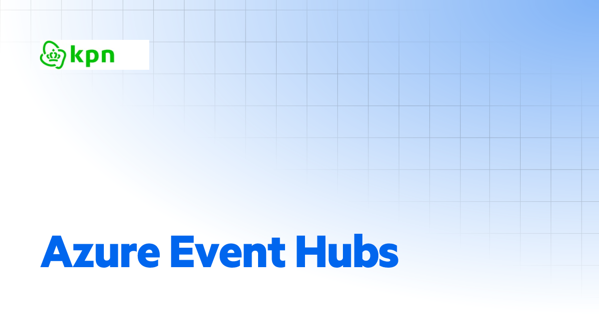 Azure Event Hubs | KPN Things User Guide