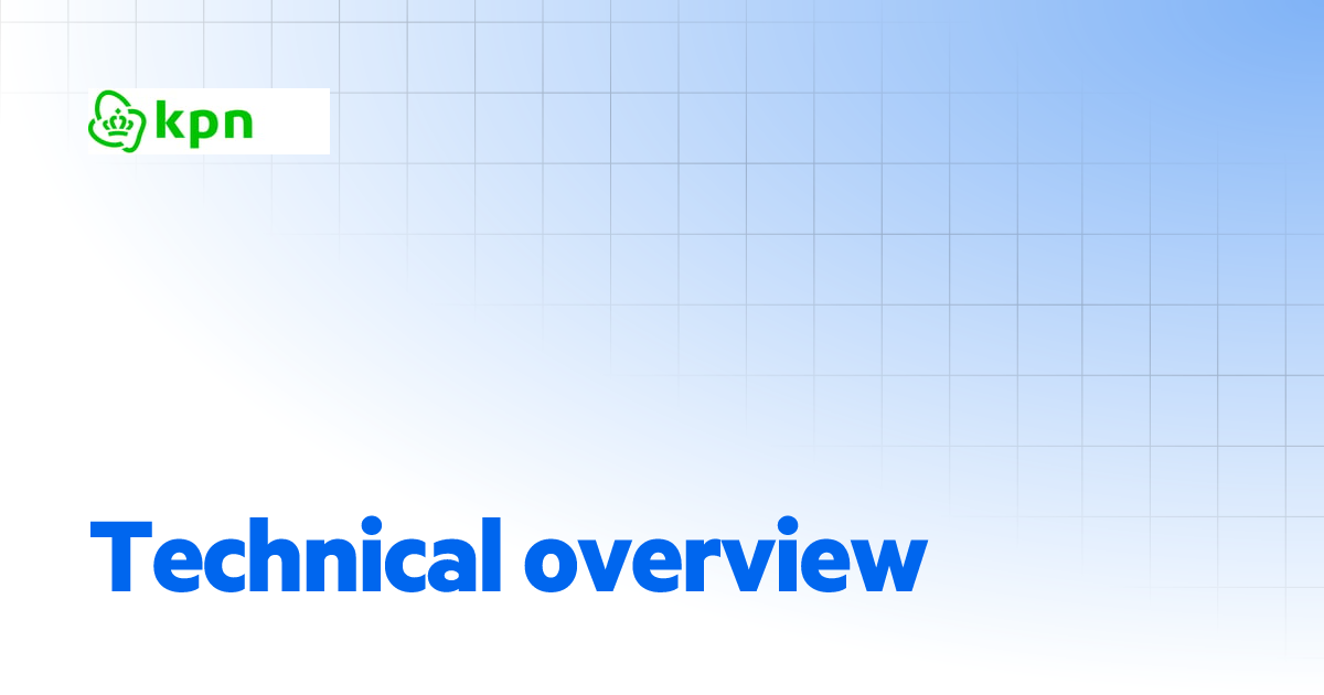 Technical overview | KPN Things User Guide