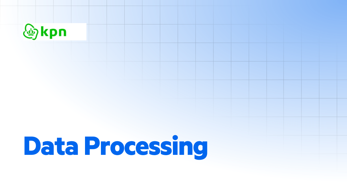 Data Processing | KPN Things User Guide