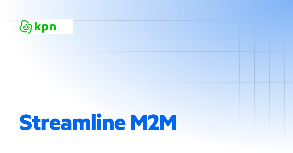 Streamline M2M | KPN Things User Guide