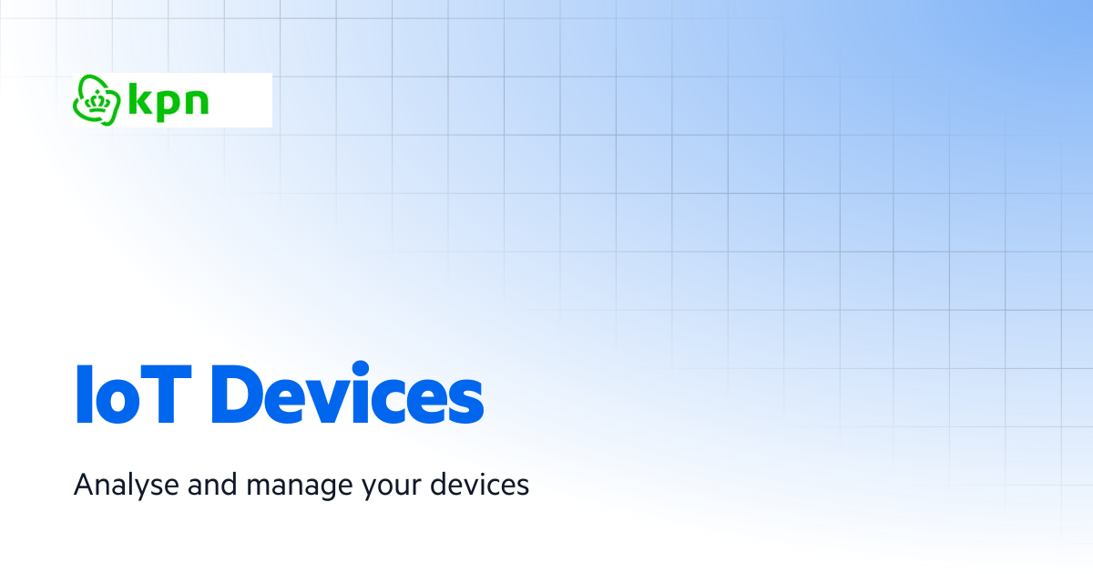 IoT Devices | KPN Things User Guide