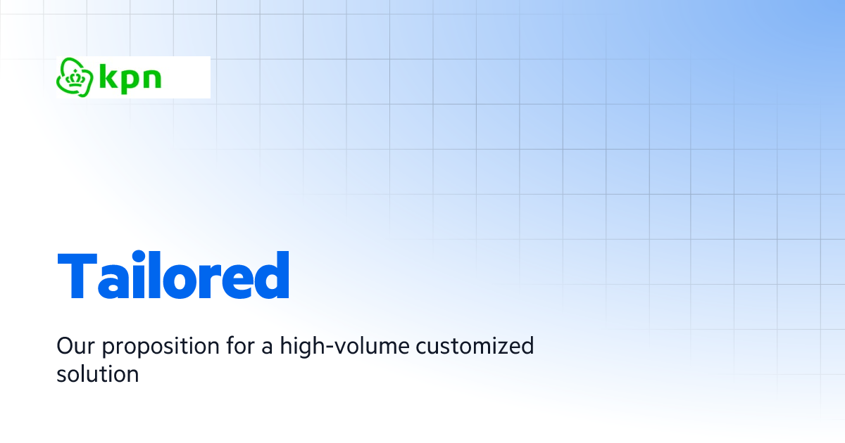 Tailored | KPN Things User Guide