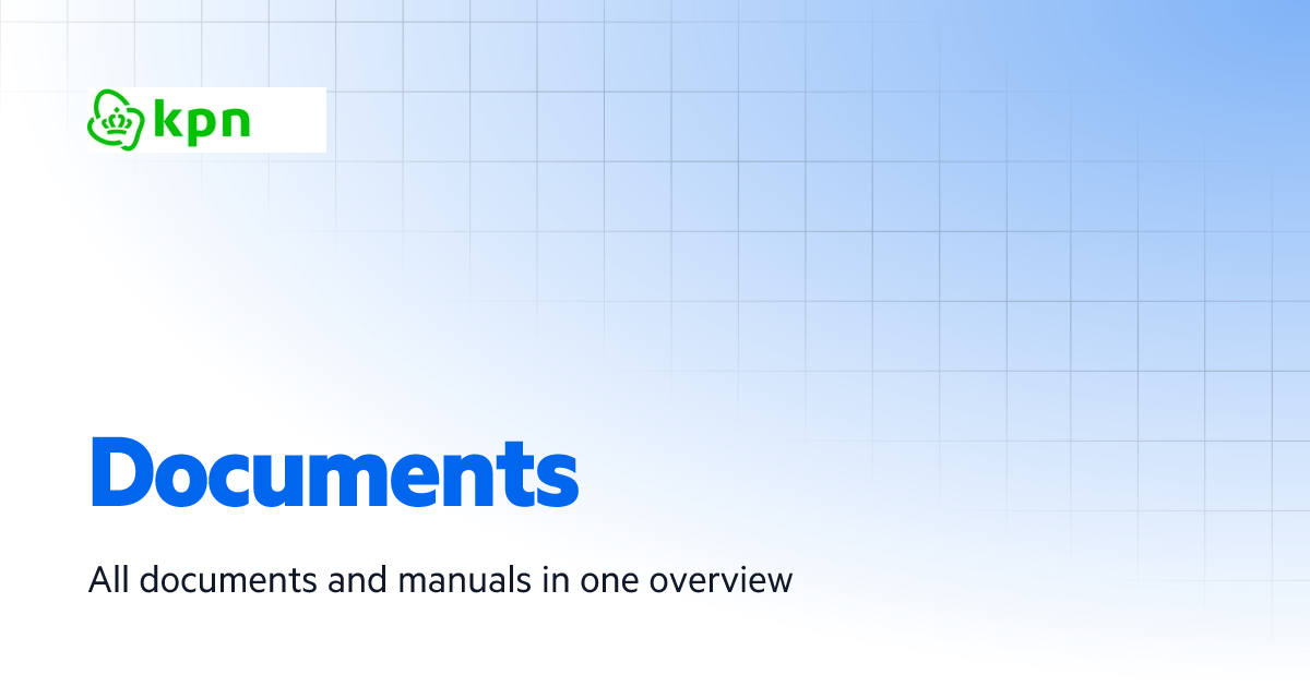 Documents | KPN Things User Guide