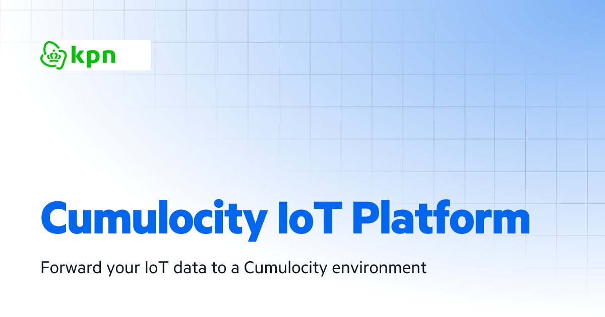 Cumulocity IoT Platform | KPN Things User Guide