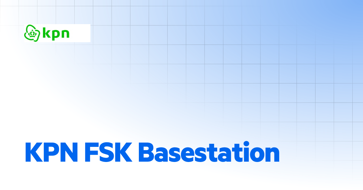 KPN FSK Basestation | KPN Things User Guide