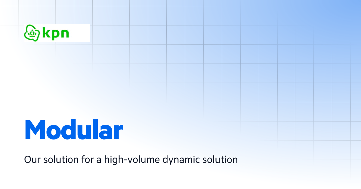 Modular | KPN Things User Guide